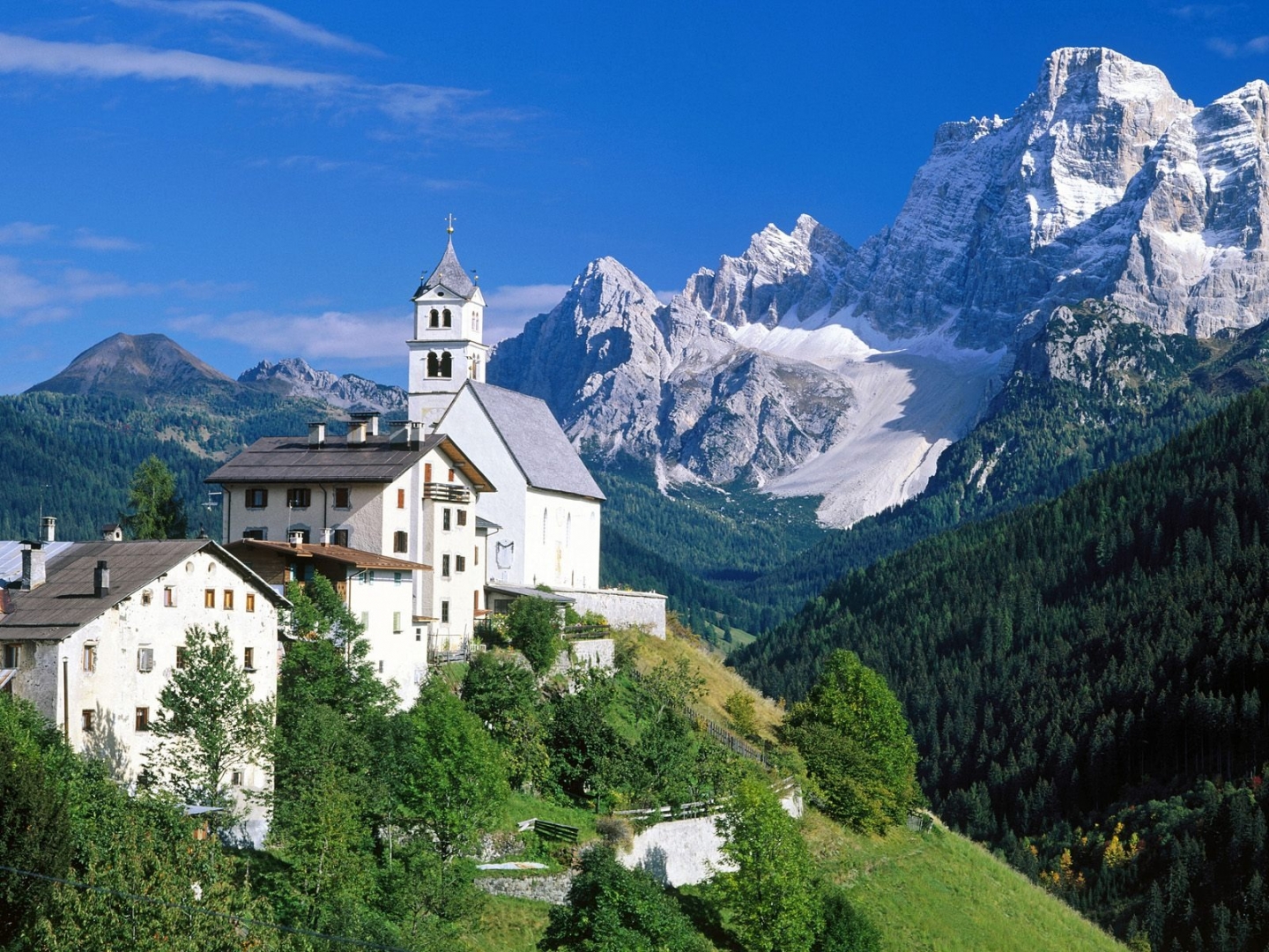 Papel de Parede Alpes Dolomites, Itália Wallpaper para Download no ...
